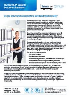 Document & Records Retention Guide | Shred-it IE